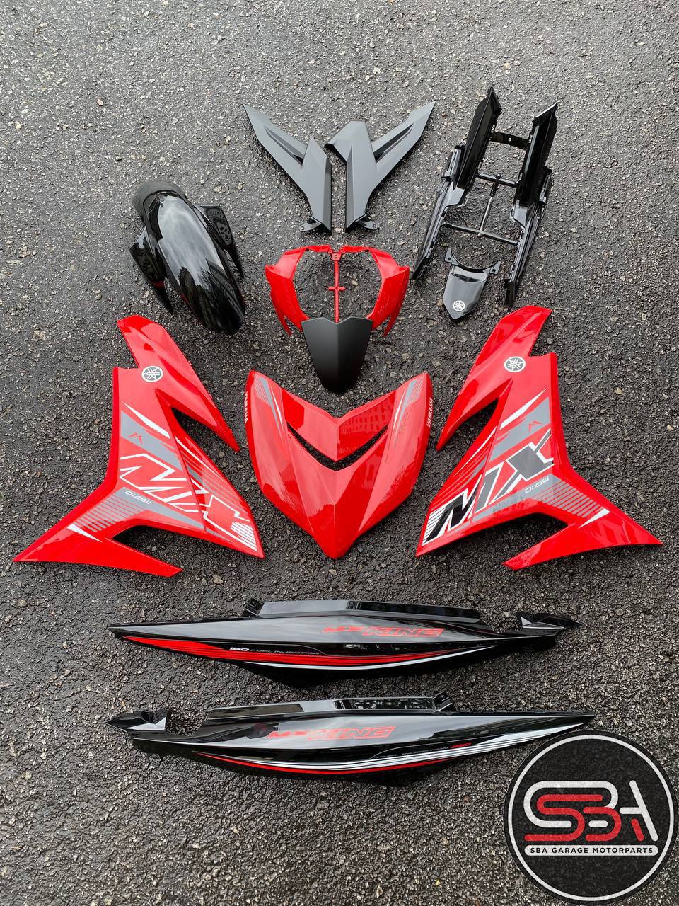 COVERSET BODYSET YAMAHA Y Y15 Y15ZR YSUKU V1 V2 MX KING RED 2021 NEW ...