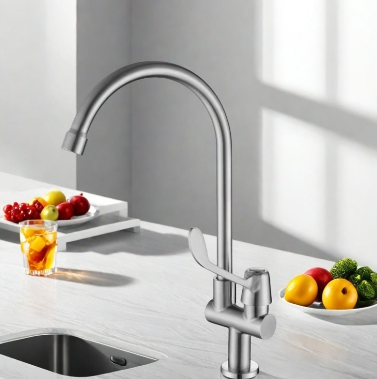 HYGIENE MEDICAL HEALTH LONG HANDLE WATER TAP PILLAR WALL SINK TAP ...