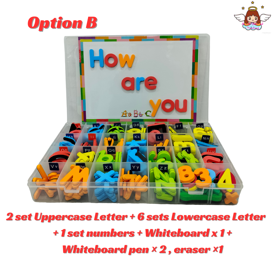 Magnetic Alphabets Letters with Magnetic Board / Foam Alphabet Letters ...