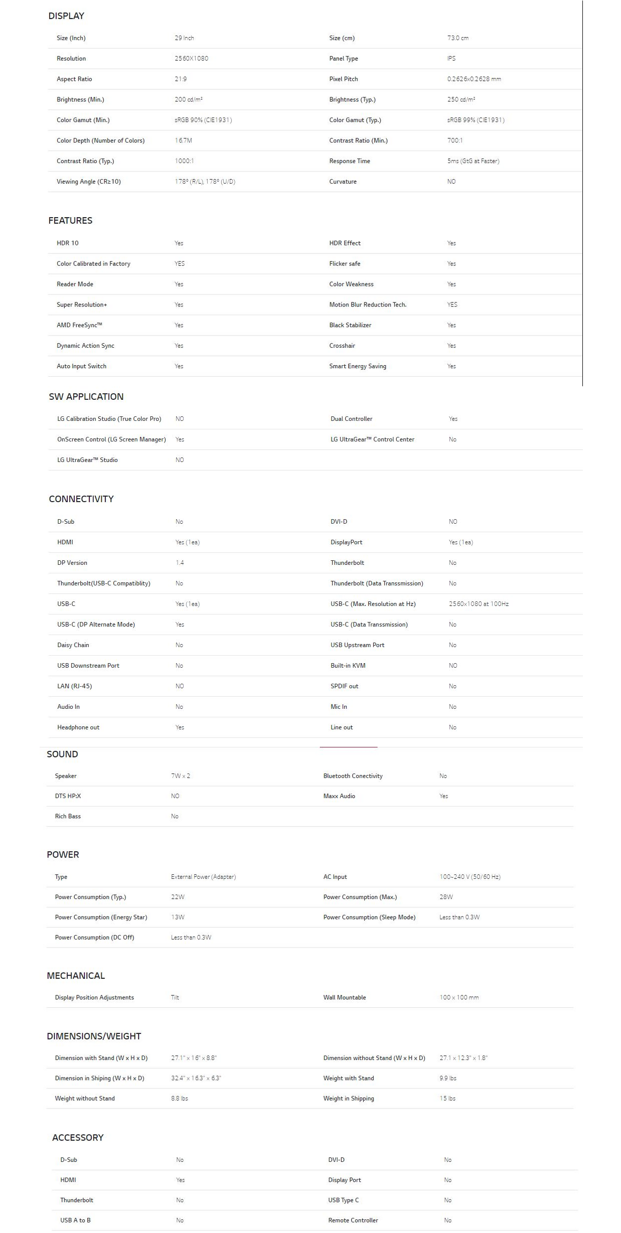 LG MONITOR 29WQ600 29" FHD IPS PANEL HDR10 | AMD FREE SYNC | WITH USB ...