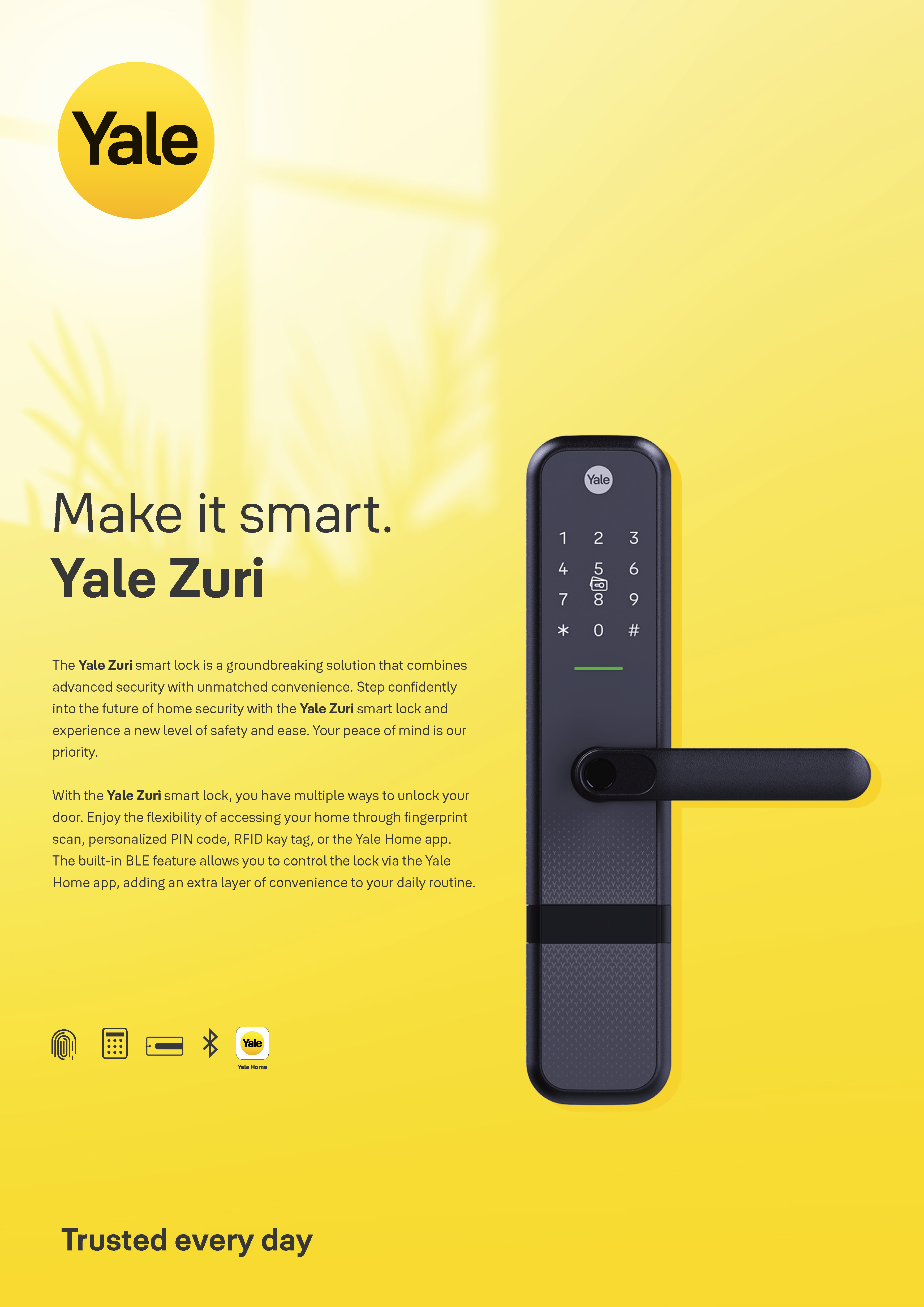 (LATEST 2025) Yale Zuri Smart Lock | Shopee Malaysia