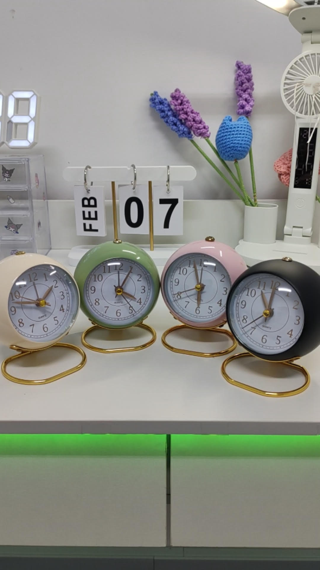 Ins Style Retro Table Clock Student Alarm Clock Simple Alarm Clock ...