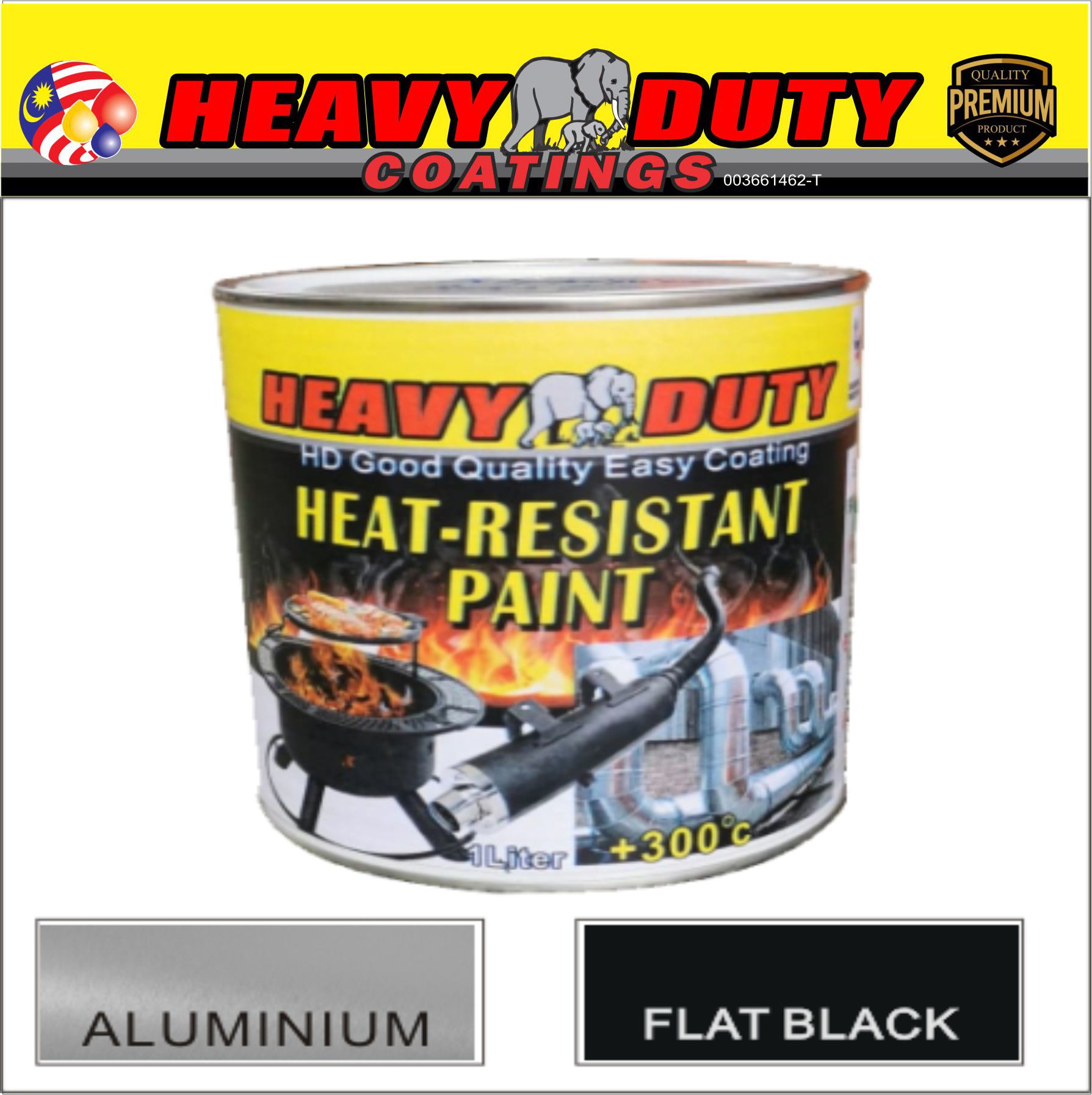 1L (300°C) HEAVY DUTY ( HEAT- RESISTANT ) HI-HEAT High Temperature ...