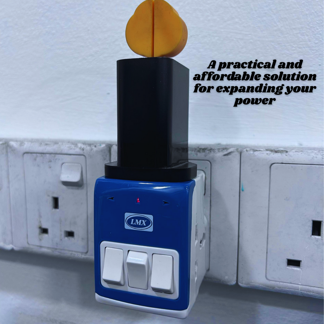 LEMAX 3 Way Adaptor Adapter Switches Extension Socket Switch Plug ...