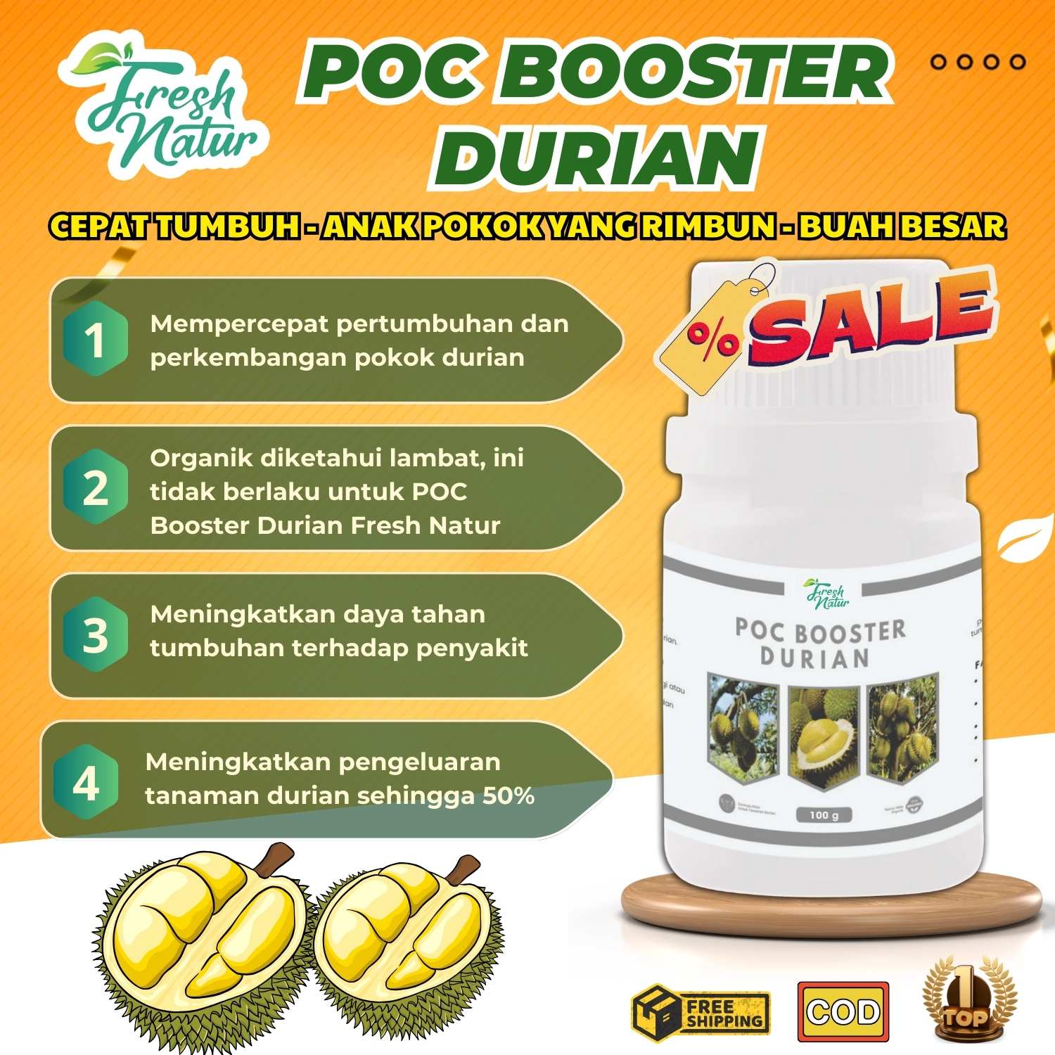 Poc Booster Durian - Super subur | Meningkatkan Kesuburan Pertumbuhan ...