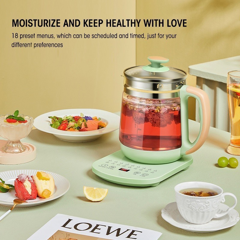 📢Ready Stock📢1.8L Health Pot Preserving Portable Multi Cooker Tea Dessert Cooker Electric Kettle ...