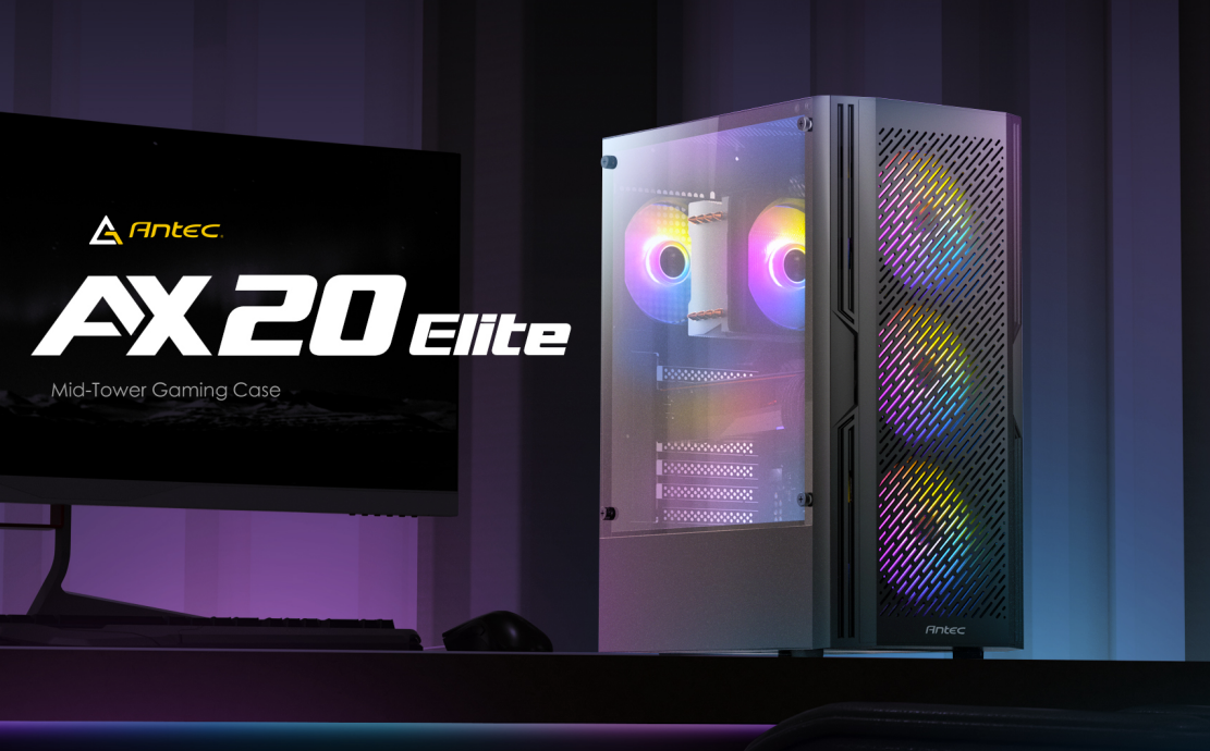 ANTEC AX20 ELITE | PRE-INSTALLED 4X 120MM FIXED MODEL RGB FAN | MID ...