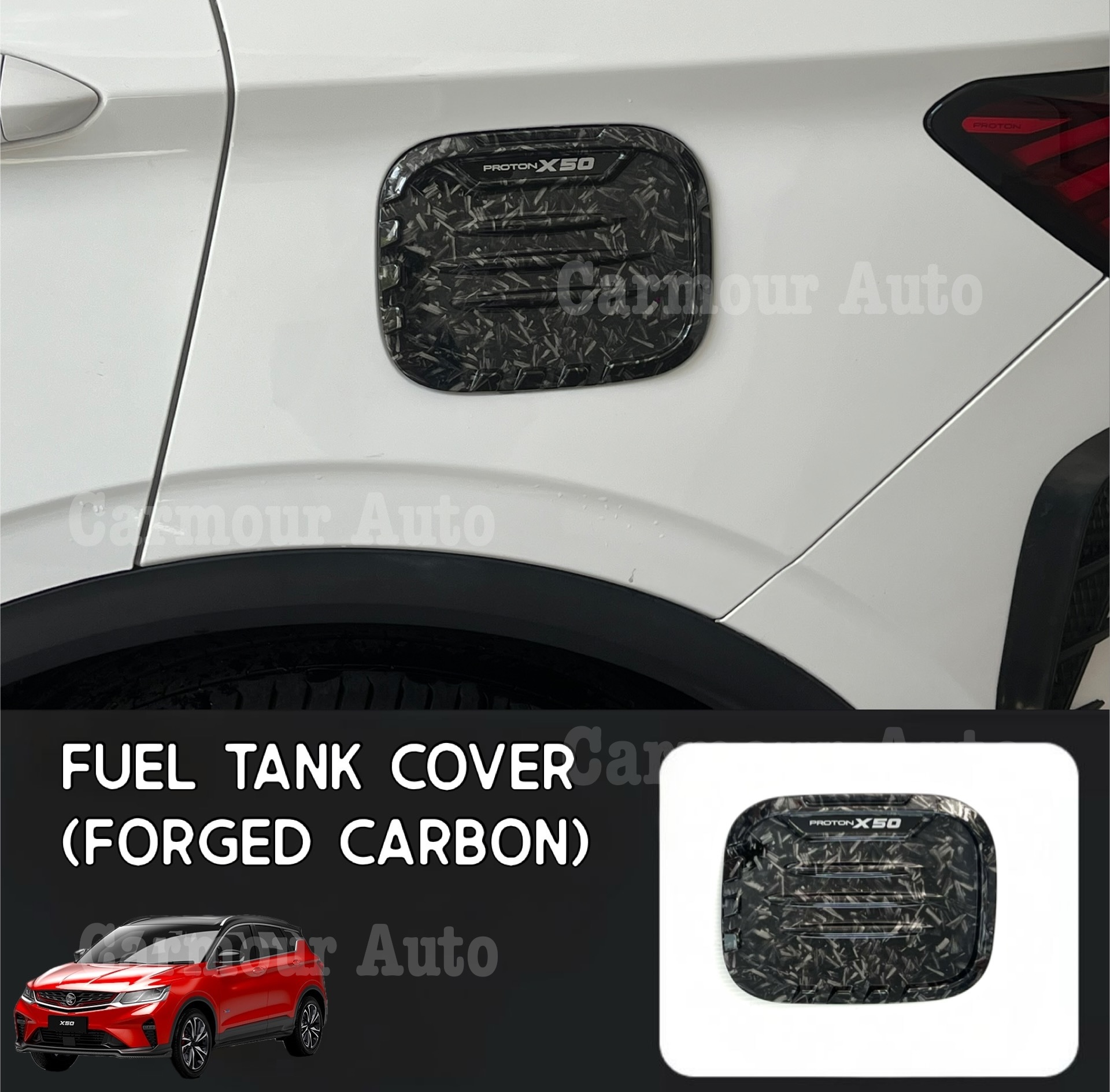 Proton X50 (2020-2024+) Fuel Tank Cover Petrol Cap Trim Cover | Shopee ...
