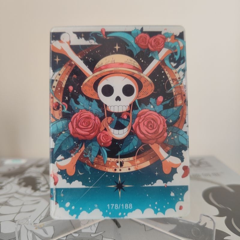 ⚔️ Acrylic Card ⚔️ Luffy Zoro Ace Sanji Acrylic Serial Number Card One ...