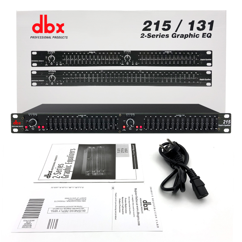DBX EQ215/215 SUB/EQ231/231SUB -Series Graphic Equalizer DUAL 15 Band Graphic There is a choice ...