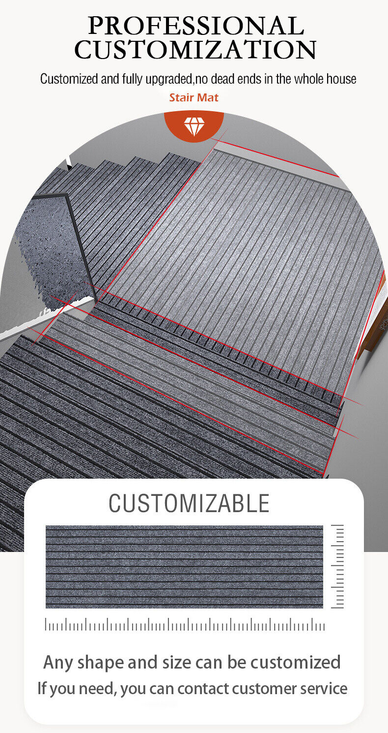 Self-adhesive Soft Stair Stepping Mat Non-slip Water Absorption Stair ...