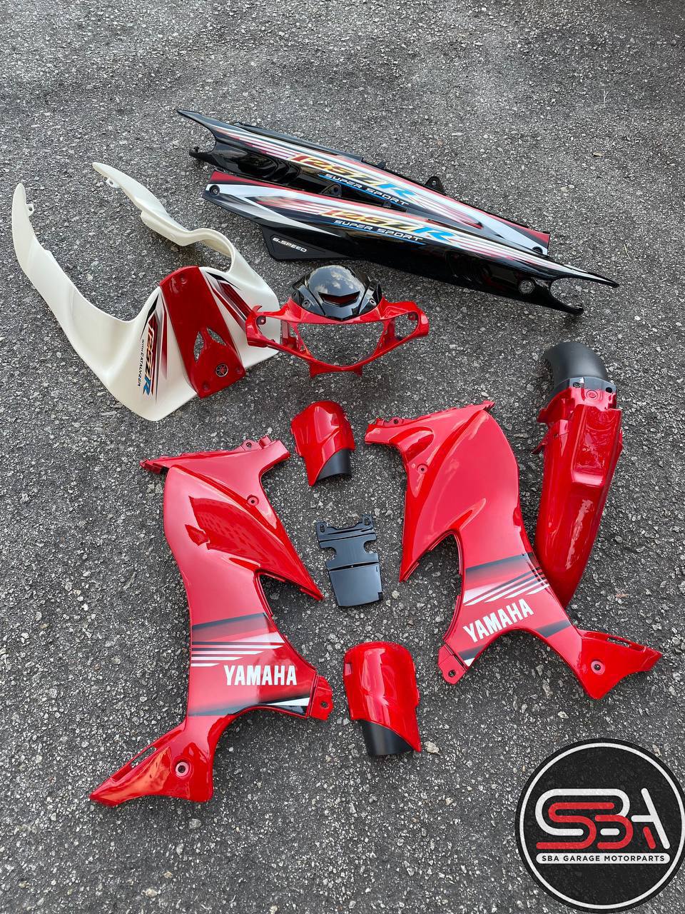 COVERSET ORIGINAL HLY HONG LEONG YAMAHA 125z 125zr MERAH BIRU HITAM ...