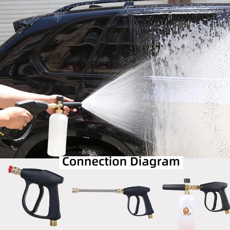High Pressure Washer Spray Gun Water Jet Gun Car Wash Water Lance Spray ...