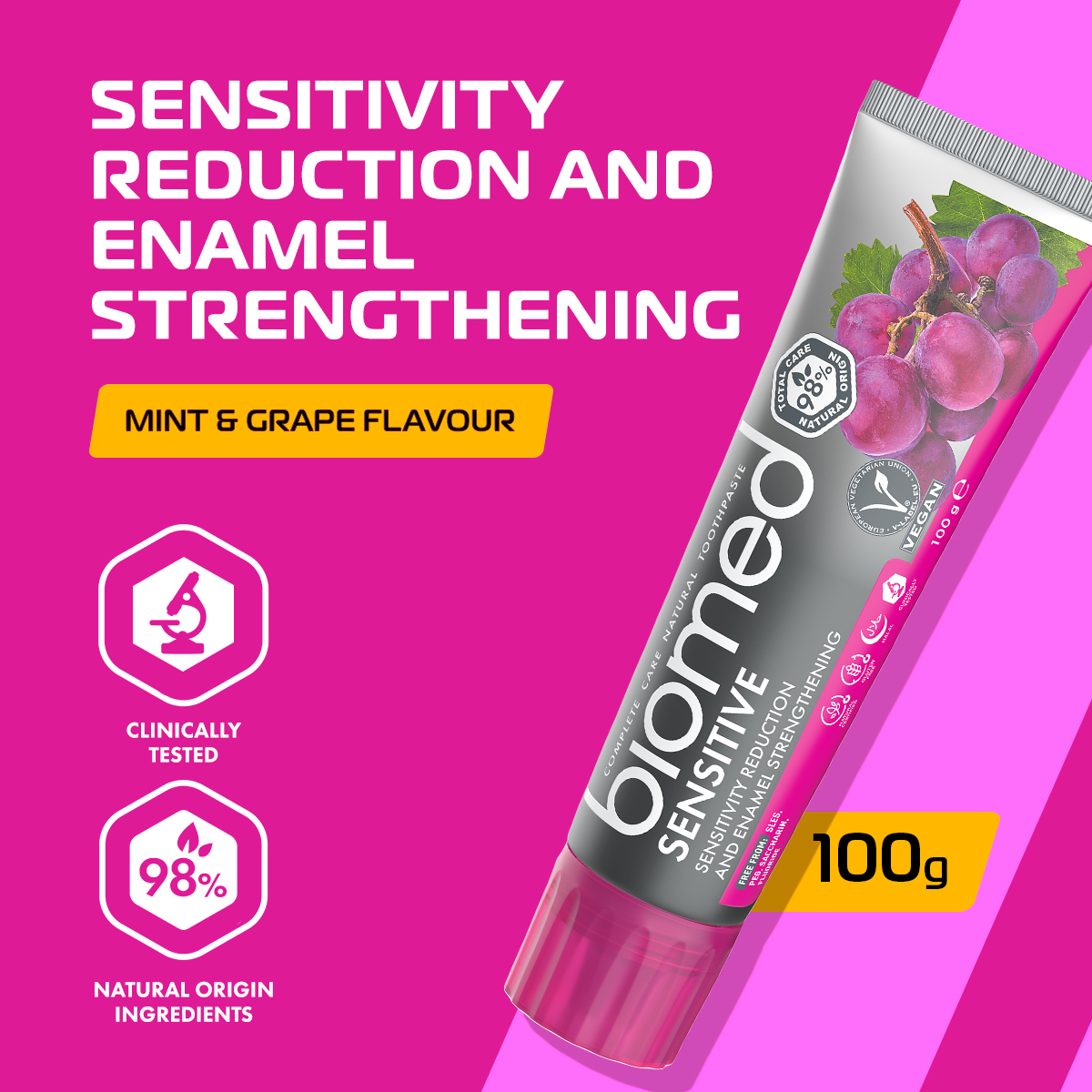 Biomed Natural Toothpaste Sensitive For sensitive reduction,敏感牙齿 | Ubat ...