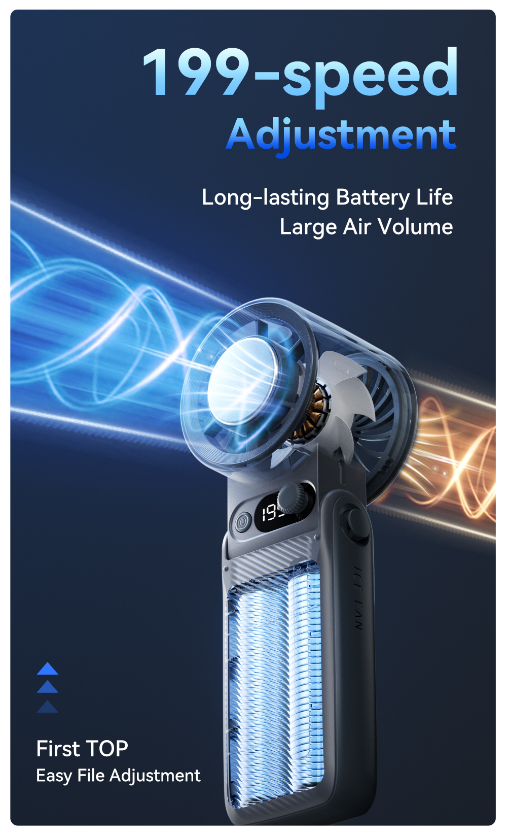 JAMAY Fan Portable Turbo Fan High Speed kipas mini Foldable Hand fan ...