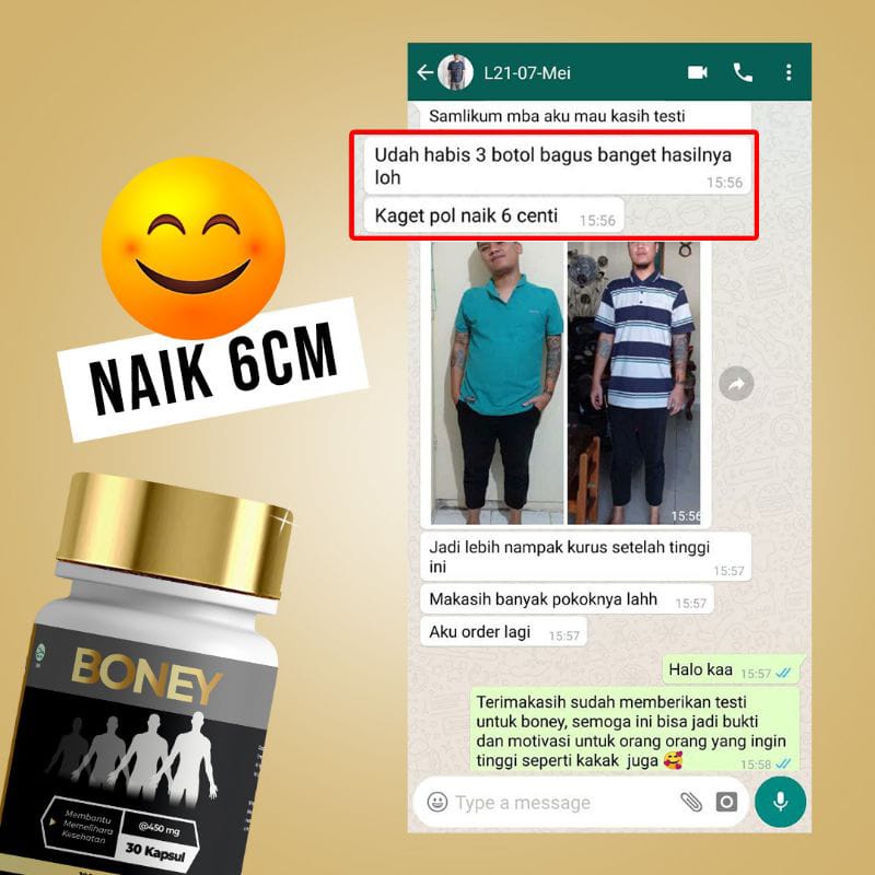 BONEY UBAT TINGGI BADAN ORIGINAL SUPPLEMENTS PENINGGI BADAN BONEY ...