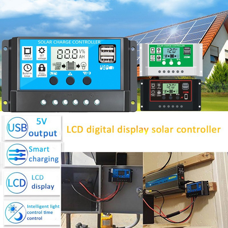 COD Solar Controller Fully Auto Universal 30A 12V-24V Street Lighting Power Generation ...