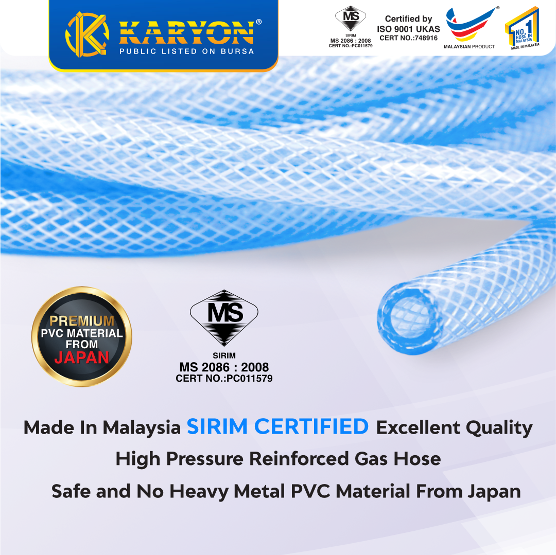 Karyon® Excellent Quality SIRIM Certified GAS Hose (25M/50M) | Shopee ...