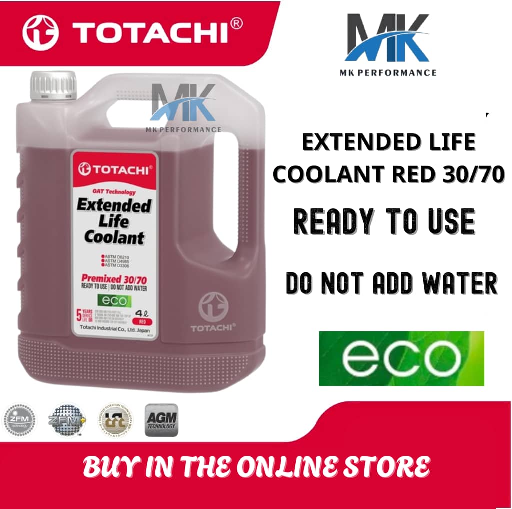[Fully Imported] ORIGINAL - TOTACHI EXTENDED LIFE COOLANT RED 30/70 4L ...