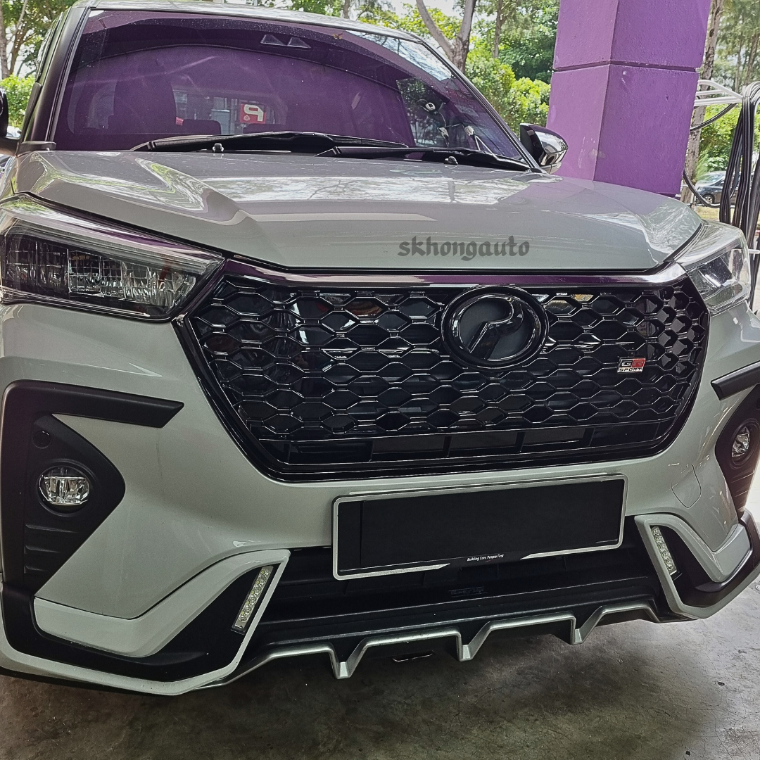 Perodua Ativa Front Grill Glossy Black (Mini Cooper Style) GR Grilled ...