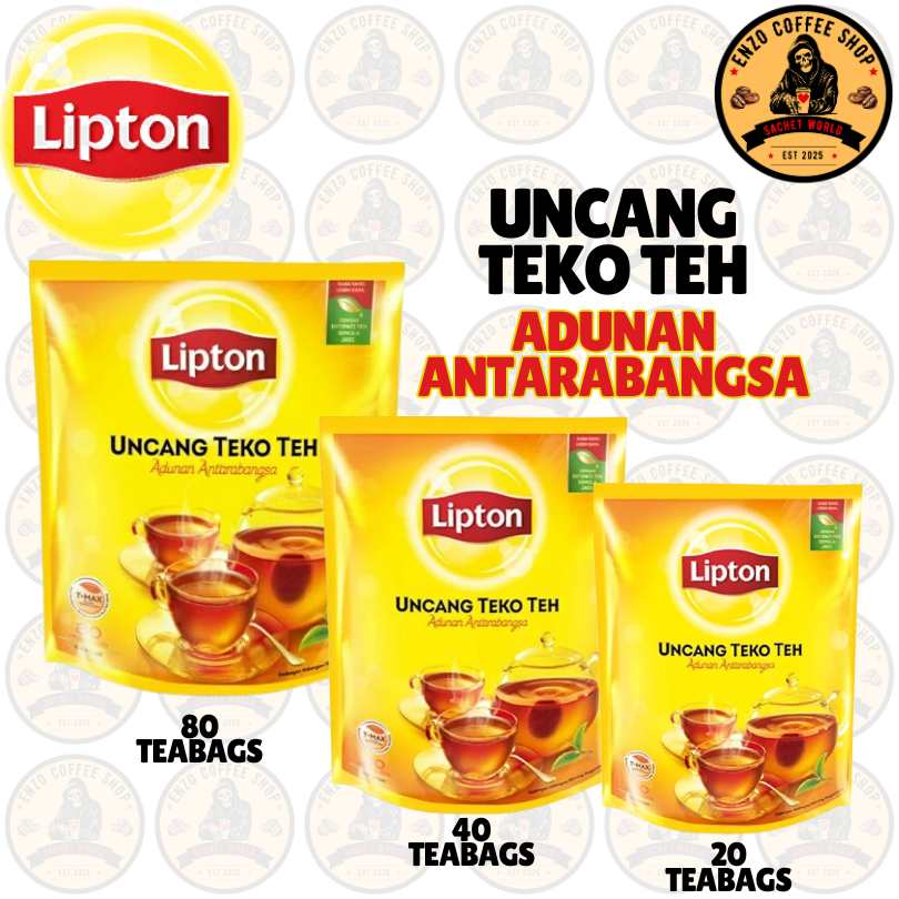 LIPTON UNCANG TEKO TEH ( 20s / 40s / 80s TEABAGS ). LIPTON TEAPOT POUCH ...