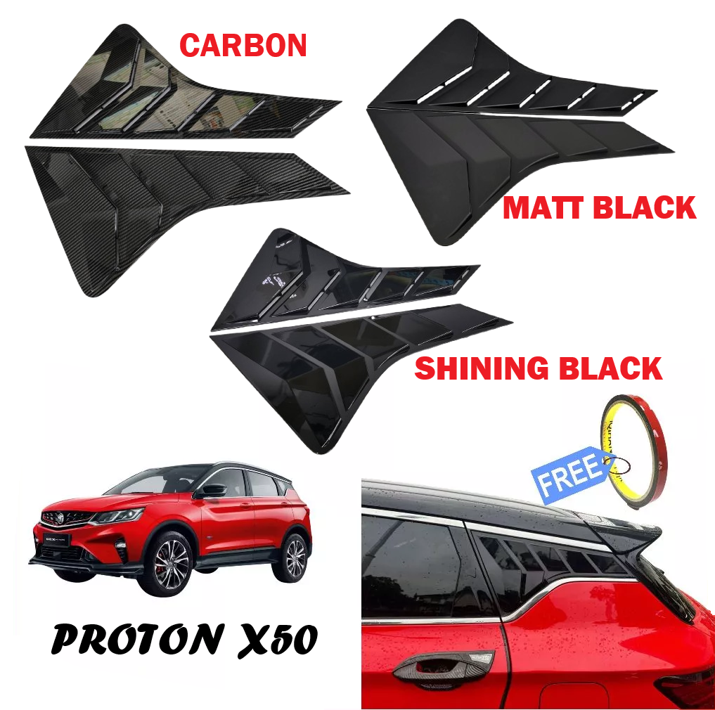Proton X50 Window Cover Mustang Rear Side Window Cover Triangle ...