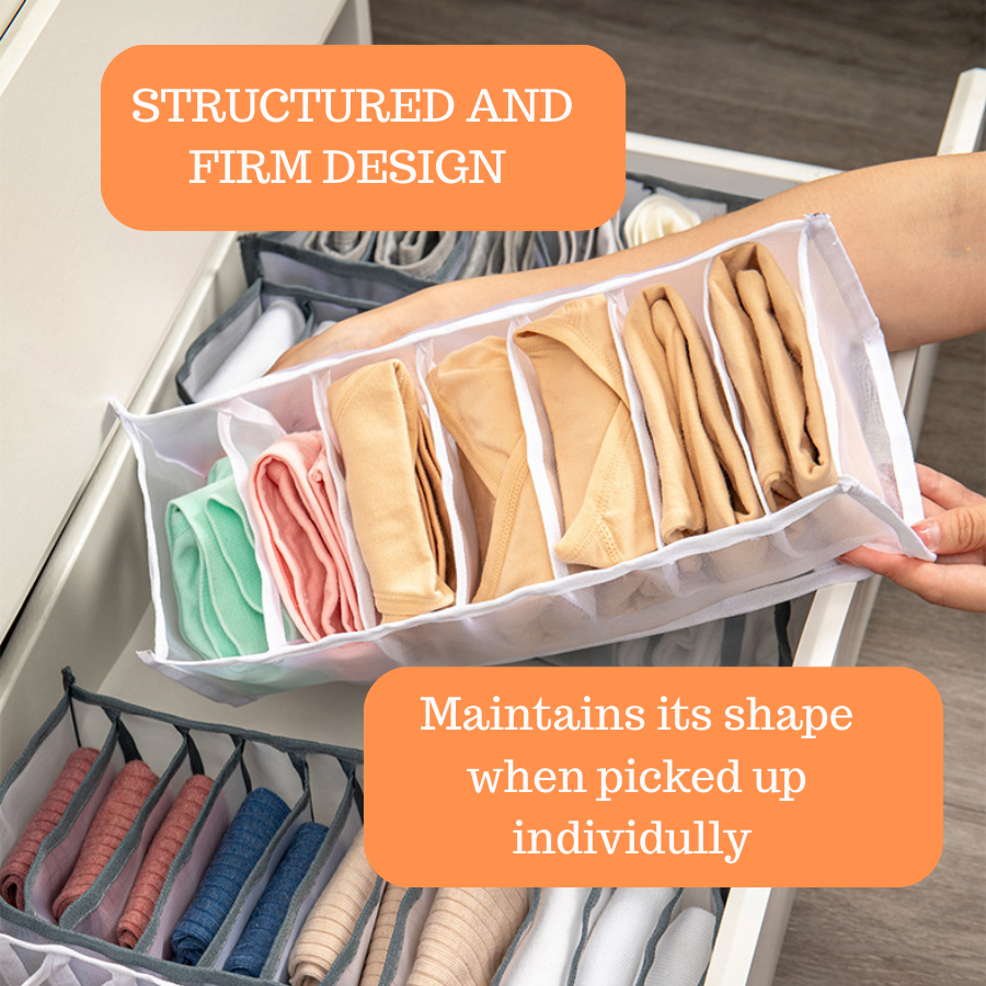 Closet Organizer Tudung Socks Organizer Separated Underwear Storage Box ...