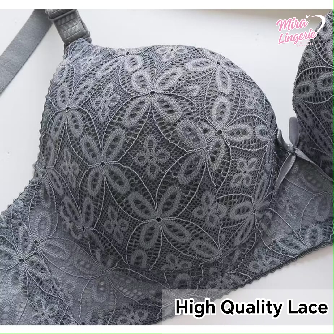 [Mira Lingerie] Women Bra Wired Plus Size Lace Baju Dalam Wanita ...