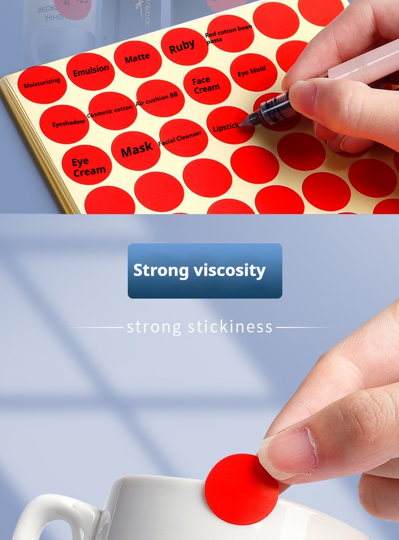 10pcs/set Colored Dot Stickers Round Color Coding Labels Colorful dot ...