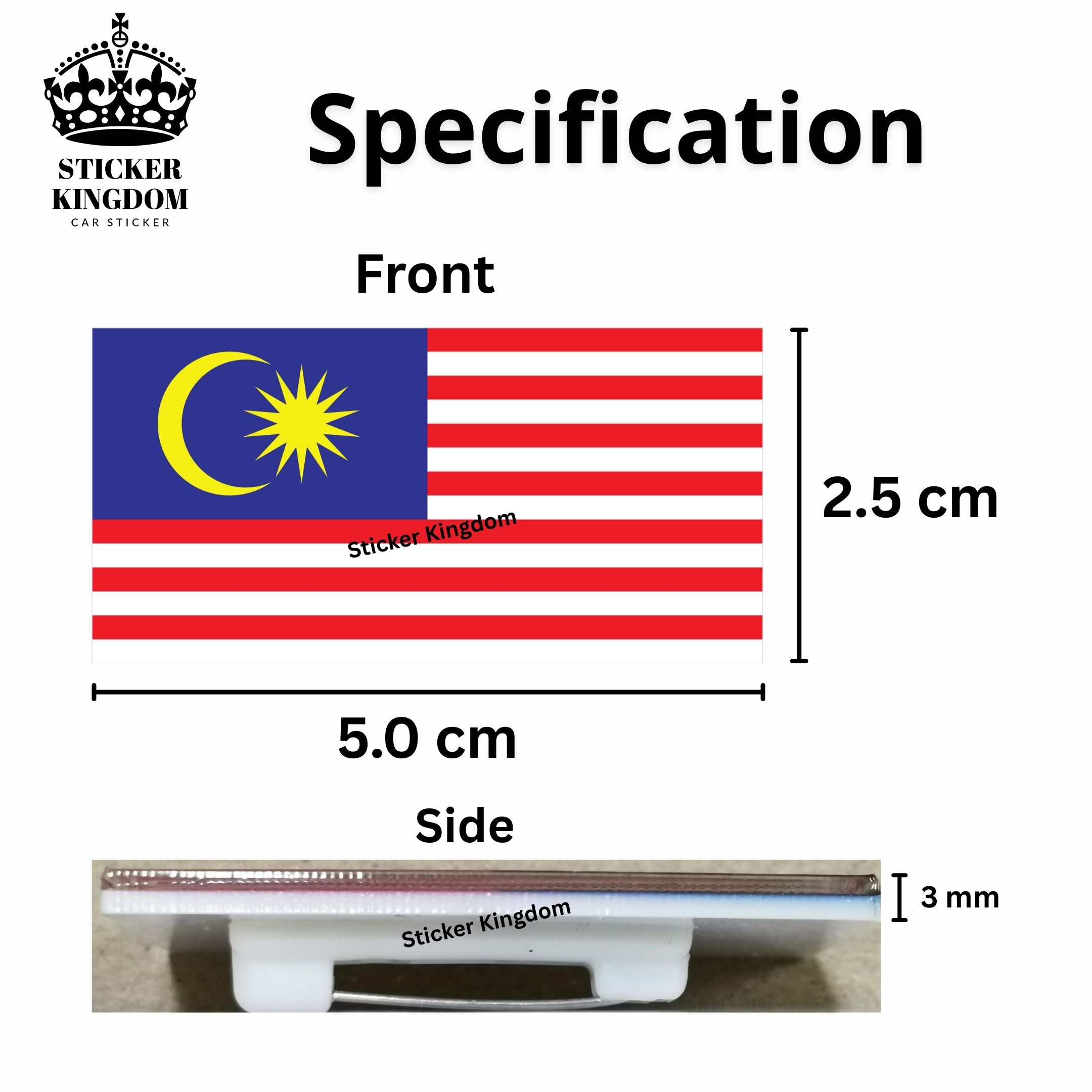 Lencana Pin Malaysia (Pin/Magnet) Name Tag Jalur Gemilang Malaysia ...