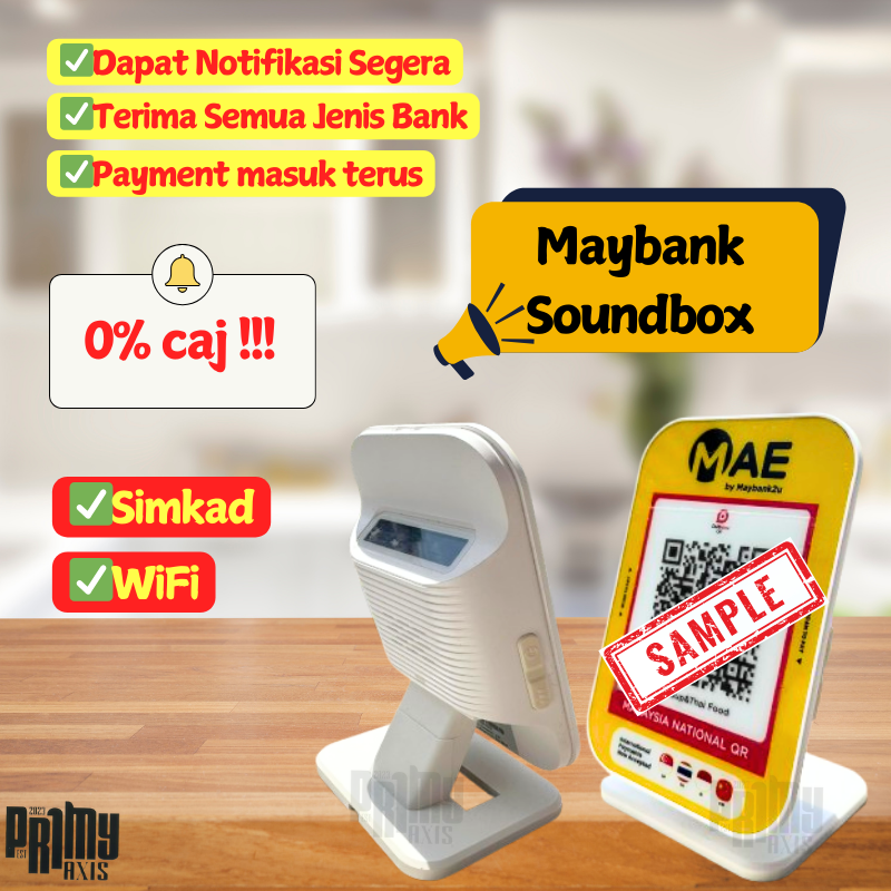 [Maybank User Only] Maybank Classic Soundbox MAE QRPay Biz Maybank QRPay / Payment Speaker (Elak ...