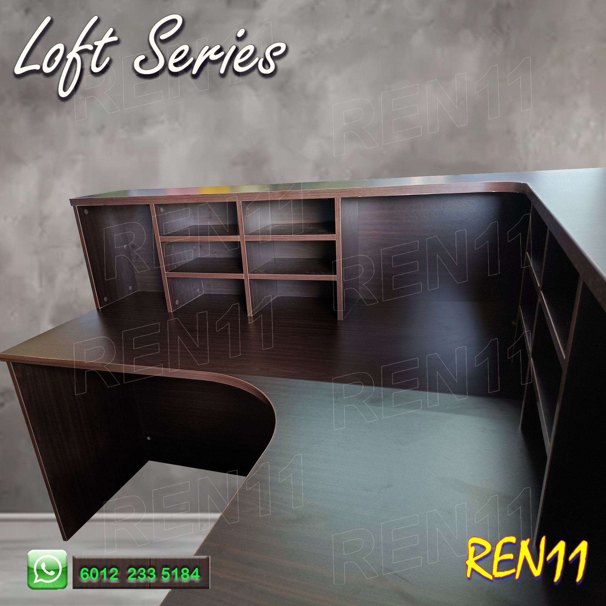 L Shape Reception Counter Office Table ,counter meja - Klang Valley ...