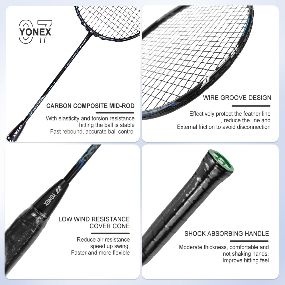 24SHIP YONEX ASTROX 100ZZ Japan Carbon Fiber racket with free string 26 ...
