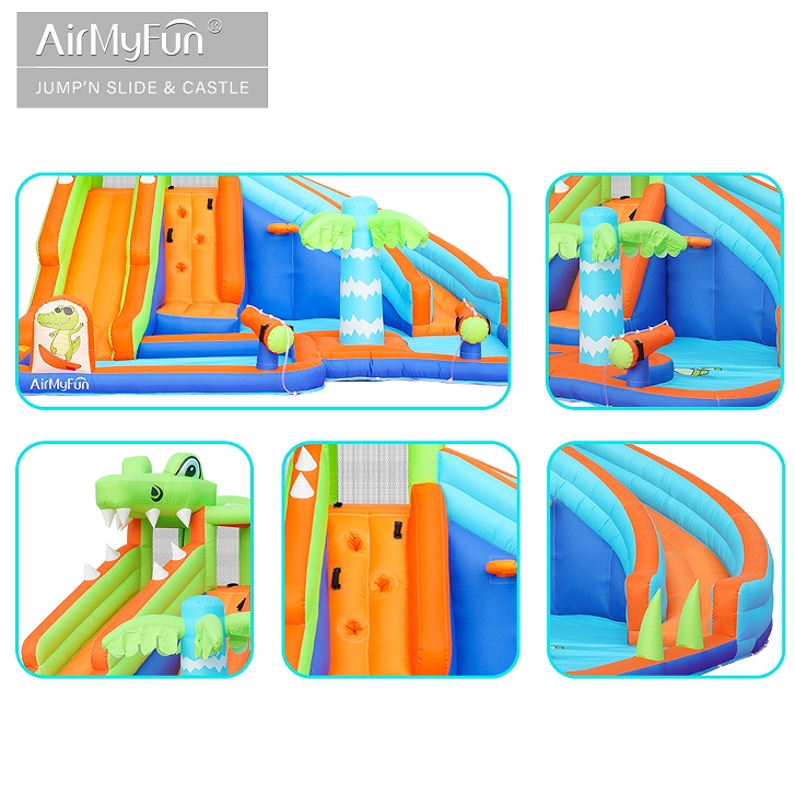 🔥READY STOCK🔥 AirMyFun new inflatable castle outdoor kids fountain pool ...