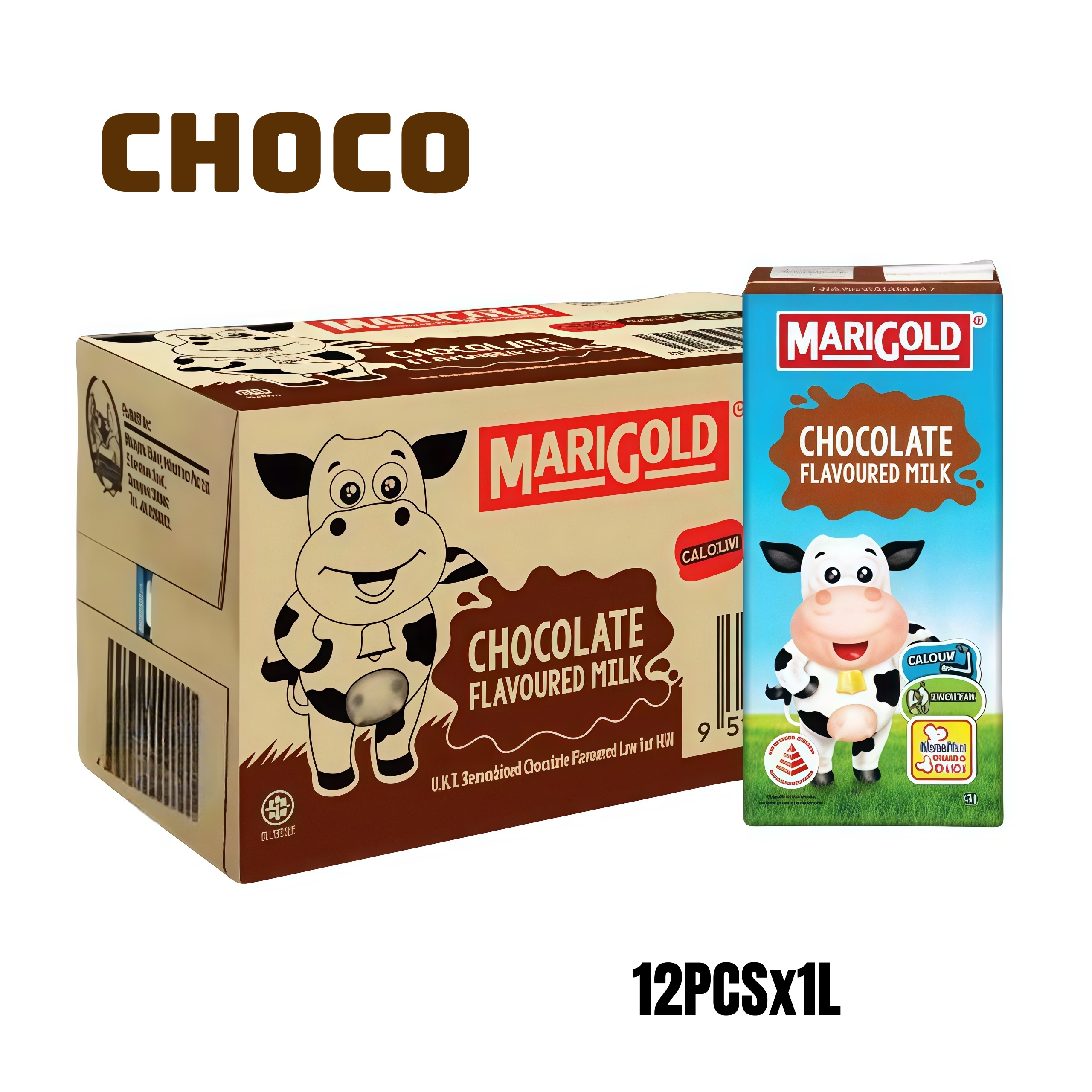 🔥BEST SELLER CARTON🔥 MARIGOLD UHT Milk 1L x12 - Full Cream / Low Fat ...