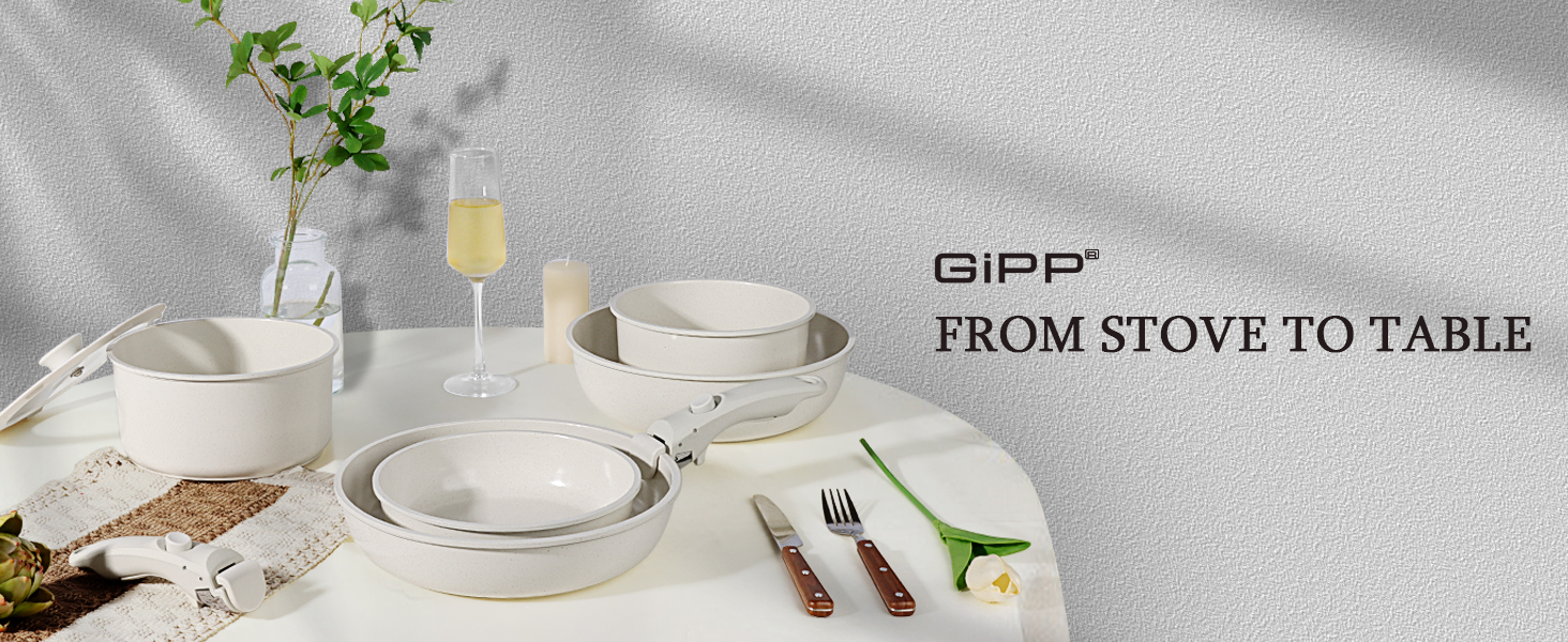 GIPP® Non-Stick Cookware Set With Sensor Handles (3/5/11 Pcs) | Shopee Malaysia