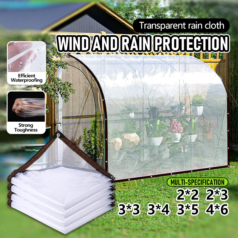 Thickened Plastic Pe Film Transparent Rainproof Cloth Rainproof Shade ...