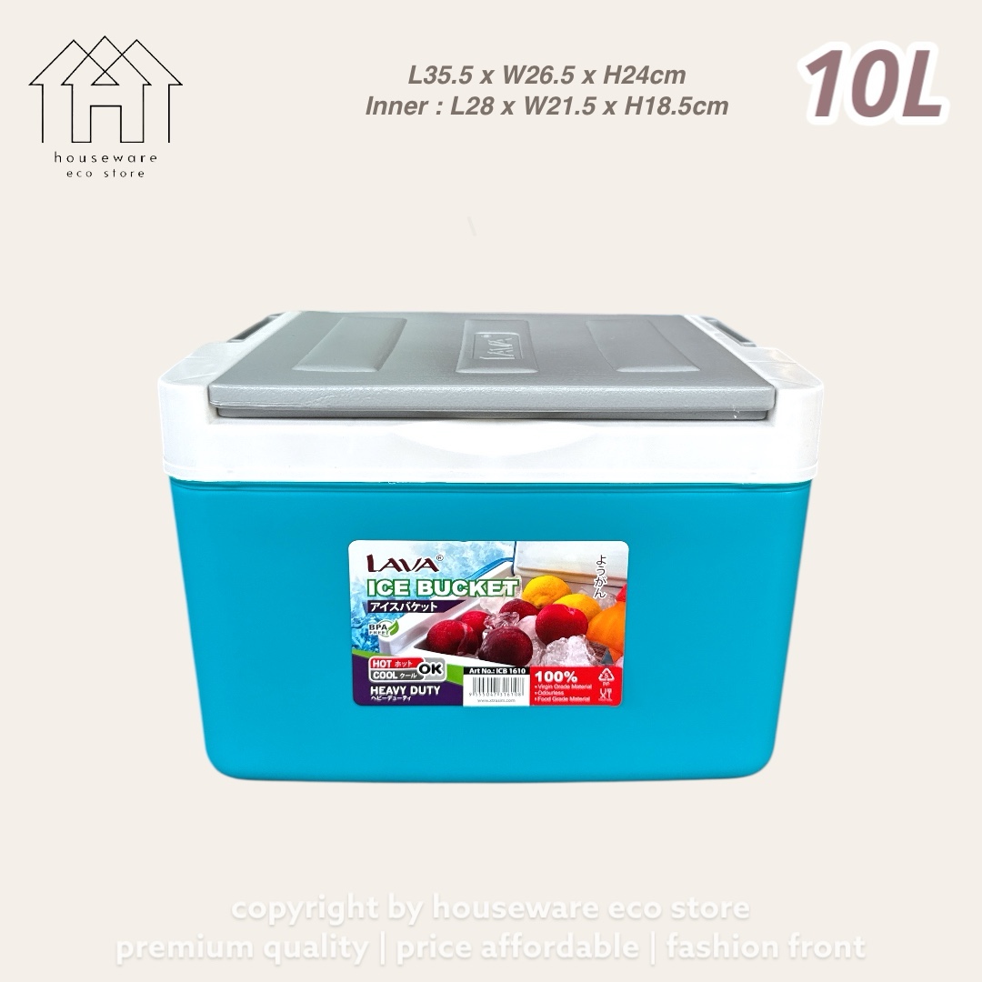LAVA Hot & Cold BPA FREE Ice Bucket Bekas Air Batu Tong Tong Ais Picnic ...