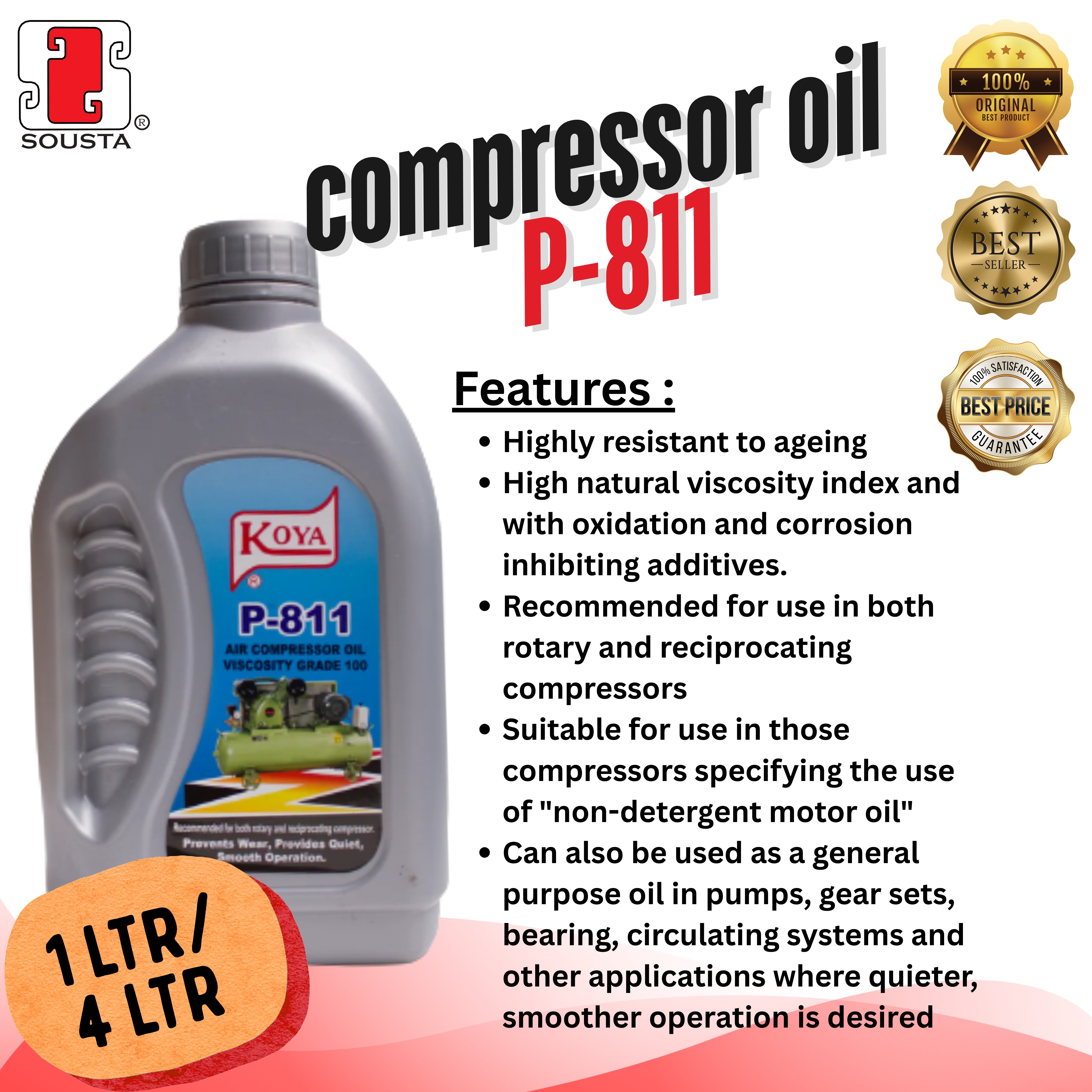 KOYA / EUROPOWER / EUROX Compressor Oil Collection | ISO 68 Compressor ...