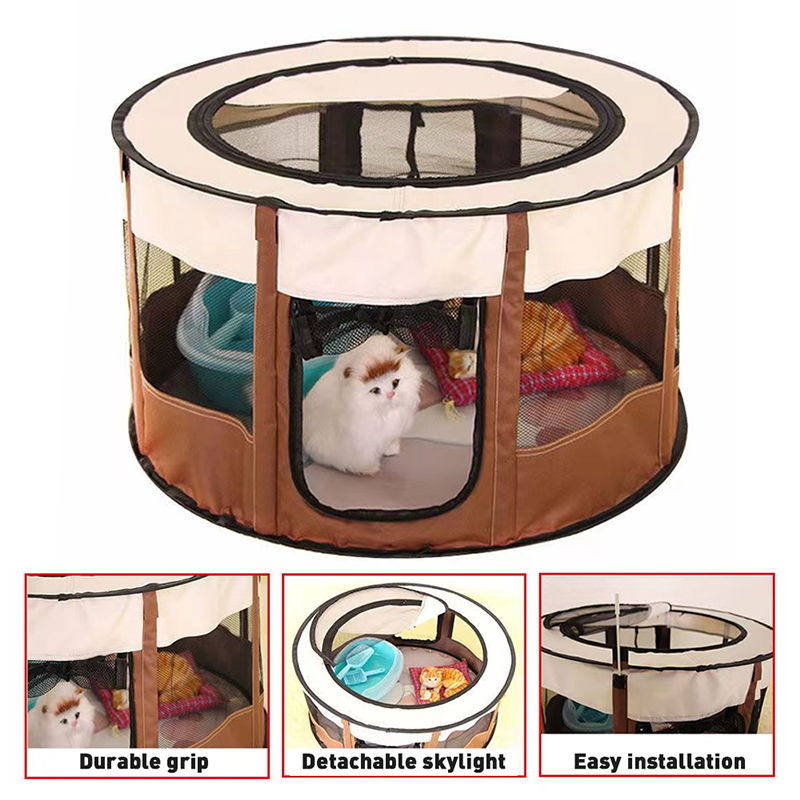 Portable Outdoor Cattery Fences Pet Tent Houses For Foldable Indoor Cat ...