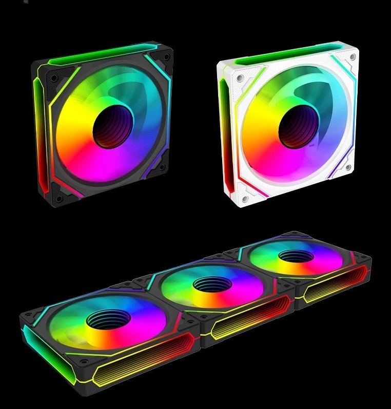 [Ready Stock]Ling Jing PRISM GEN6 PRO ARGB Fan Casing Fan 120mm PWM 5V ...
