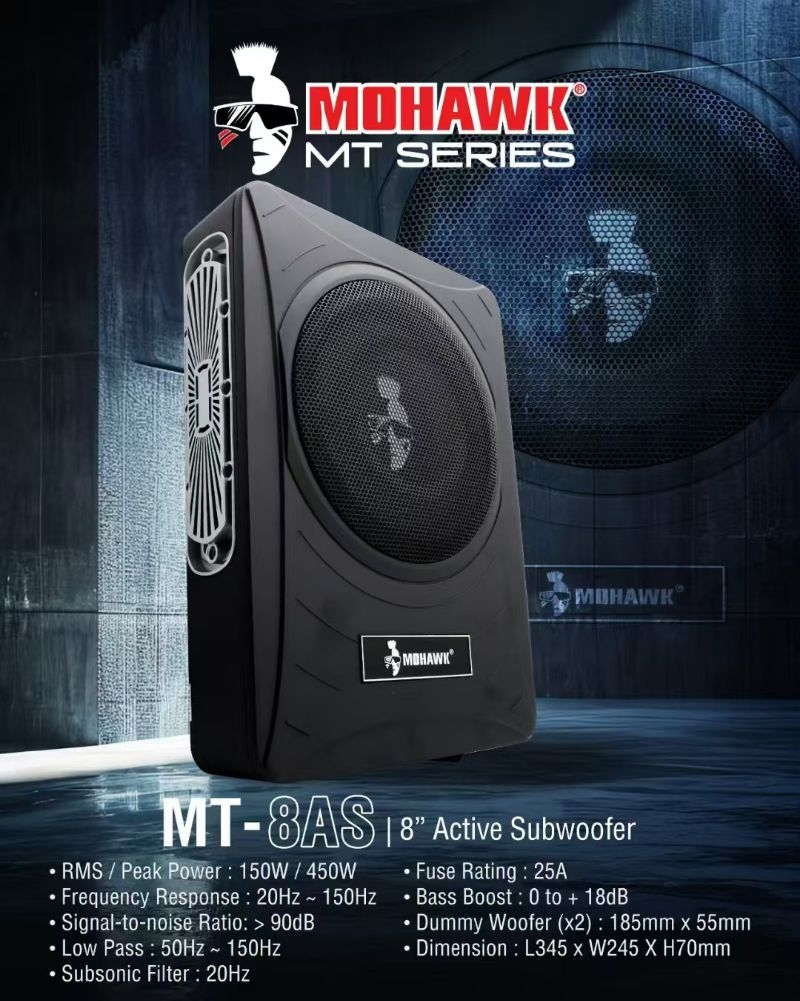 USA Mohawk Mt 8inch subwoofer underseat 450watt universal 💯 original ...