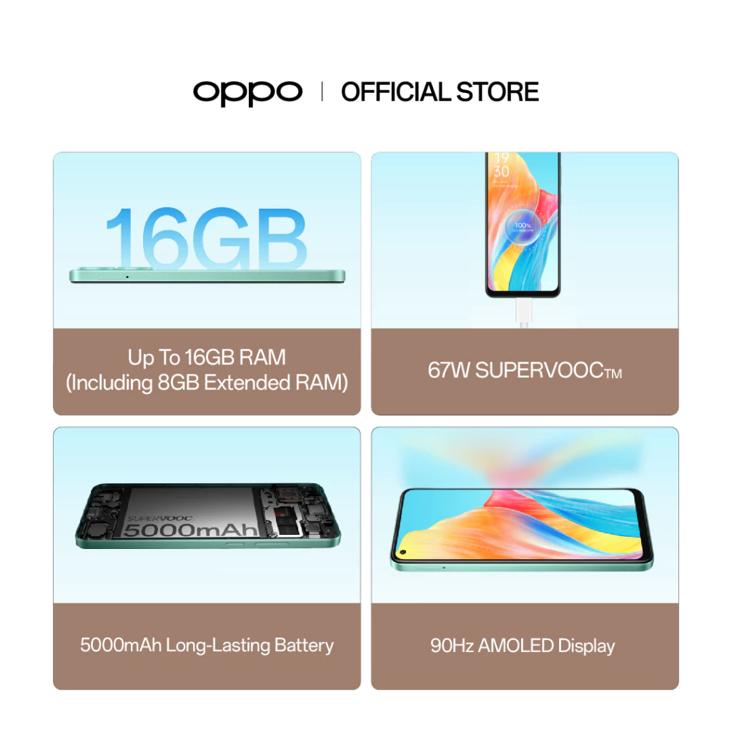 OPPO A78 5G 67W SUPERVOOC™ l5000mAh Long-Lasting Battery | Shopee Malaysia