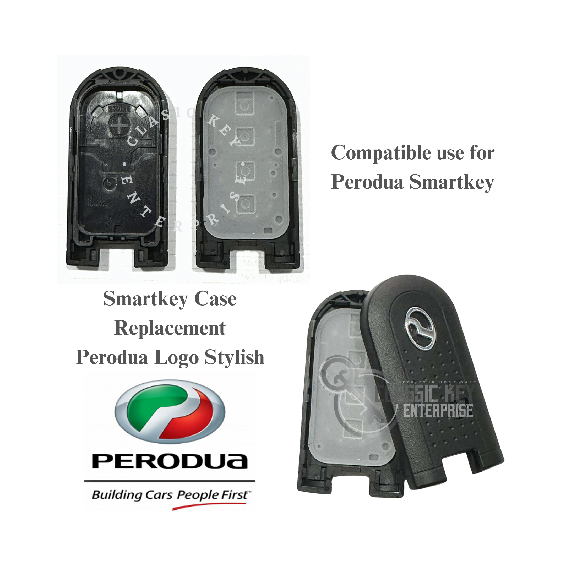 Perodua Smart Key Cover Case Casing For Replacement (3 Button / 4 ...