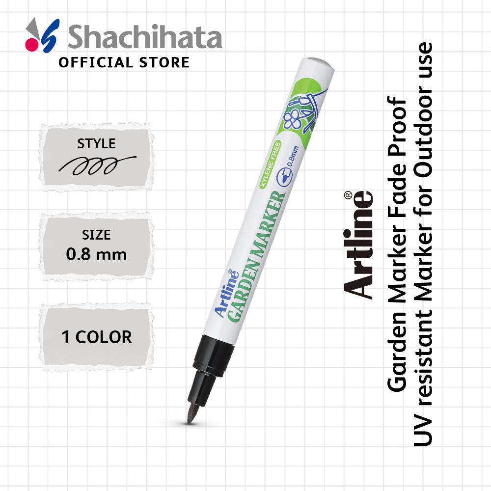 Artline Garden Marker - Fine Point 0.8mm | Waterproof | Fadeproof | UV ...