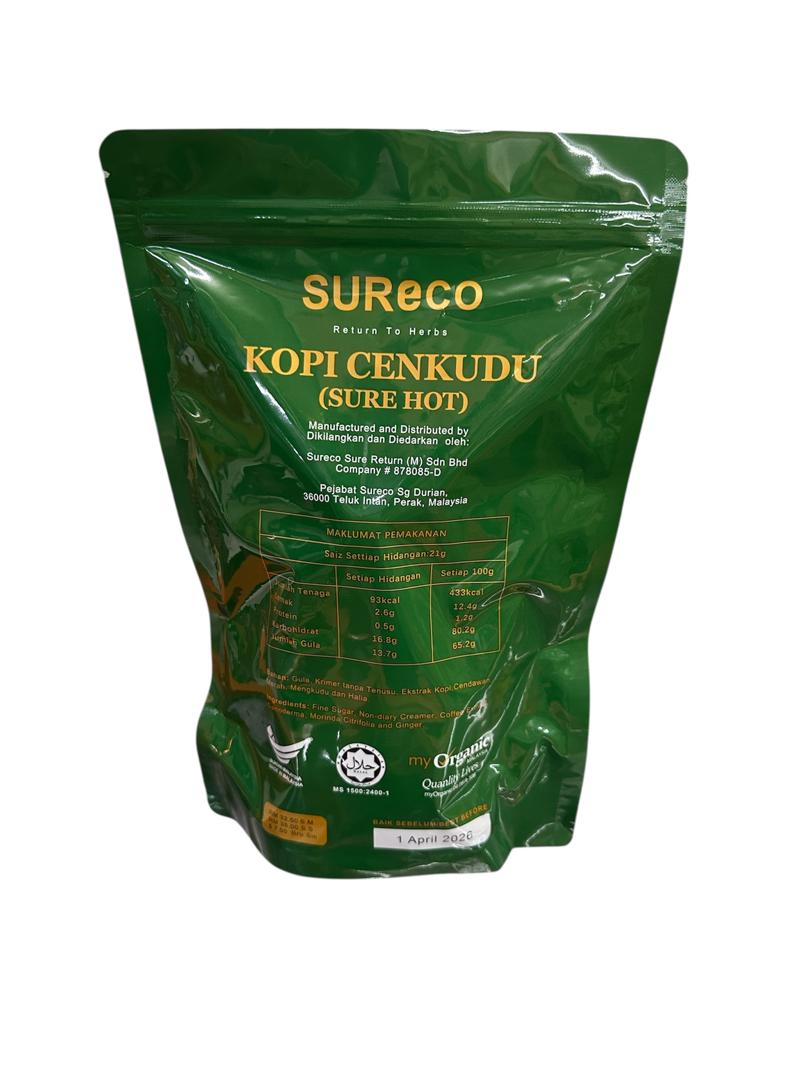 KOPI HERBA SURECO ORIGINAL CENGKUDU - Cendawan Merah + Mengkudu - Sure ...