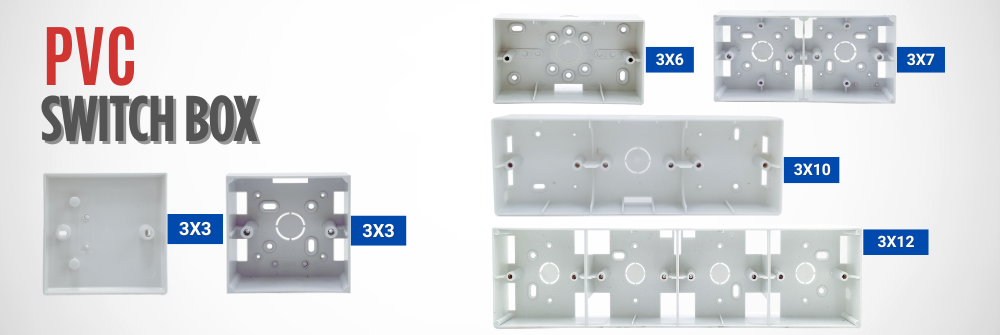 PVC Nut Box Switch Box Base Soket Kotak Suis Permukaan PVC Surface ...