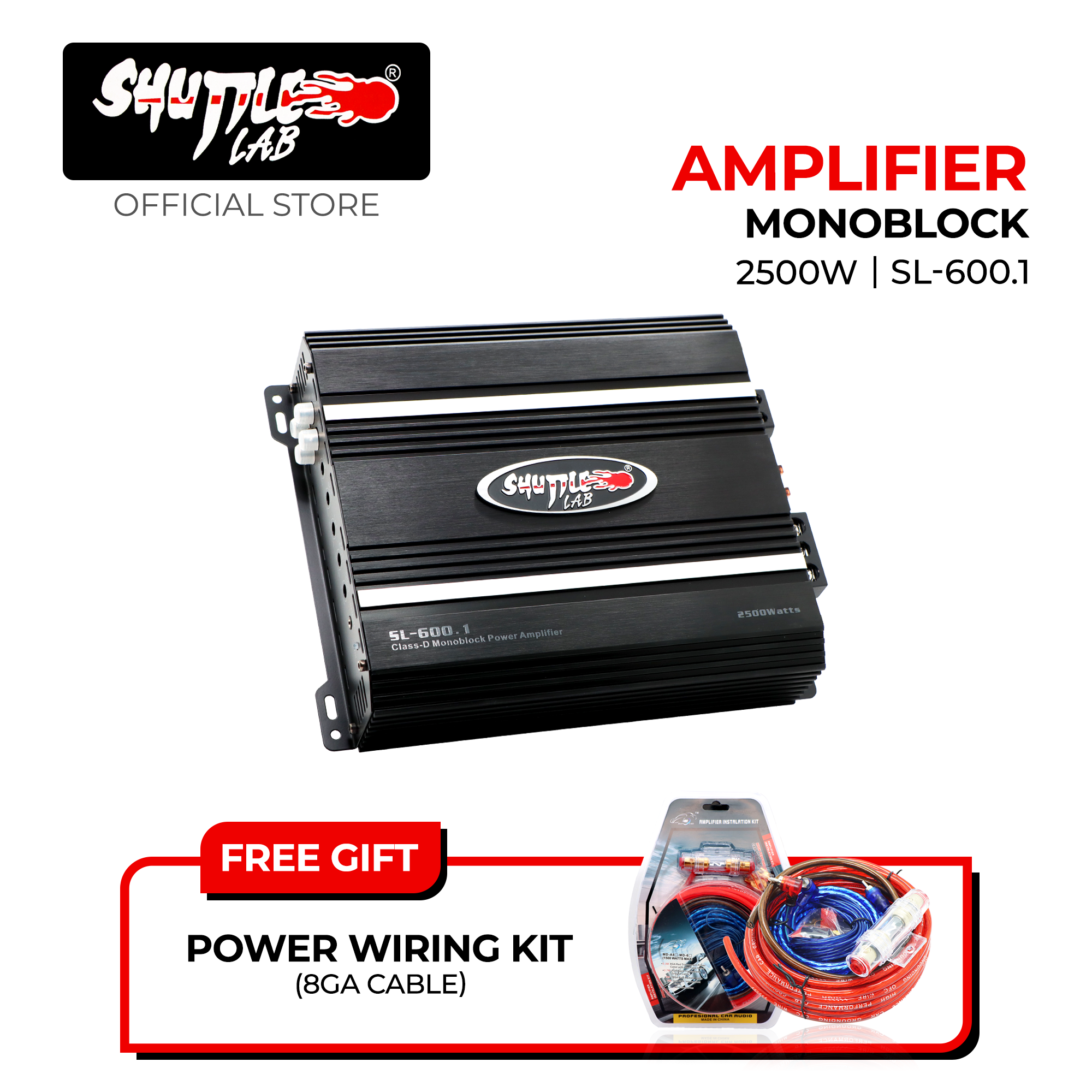SHUTTLE LAB SL-600.1 MONOBLOCK Power Amplifier MOSFET 3000W | Shopee ...