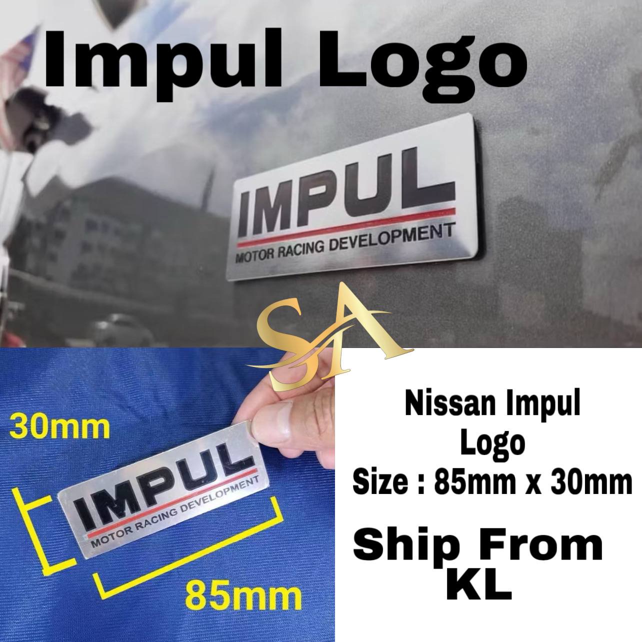 NISSAN Car Emblem Logo ' IMPUL - MPTOR RACING DEVELOPMENT | Shopee Malaysia