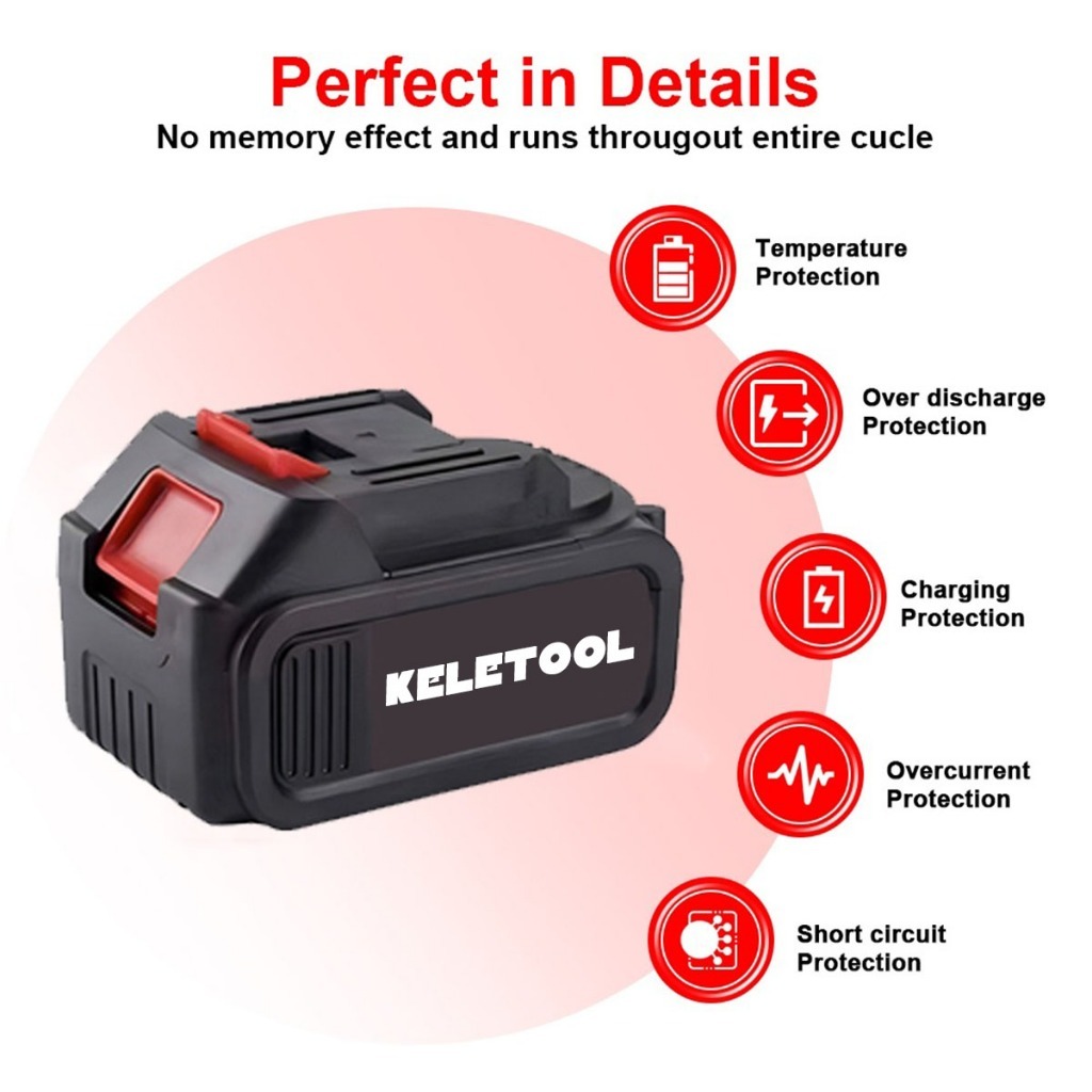 Keletool For Makita 6.0AH 4.0AH 2.0AH MT Lithium Battery High Capacity ...